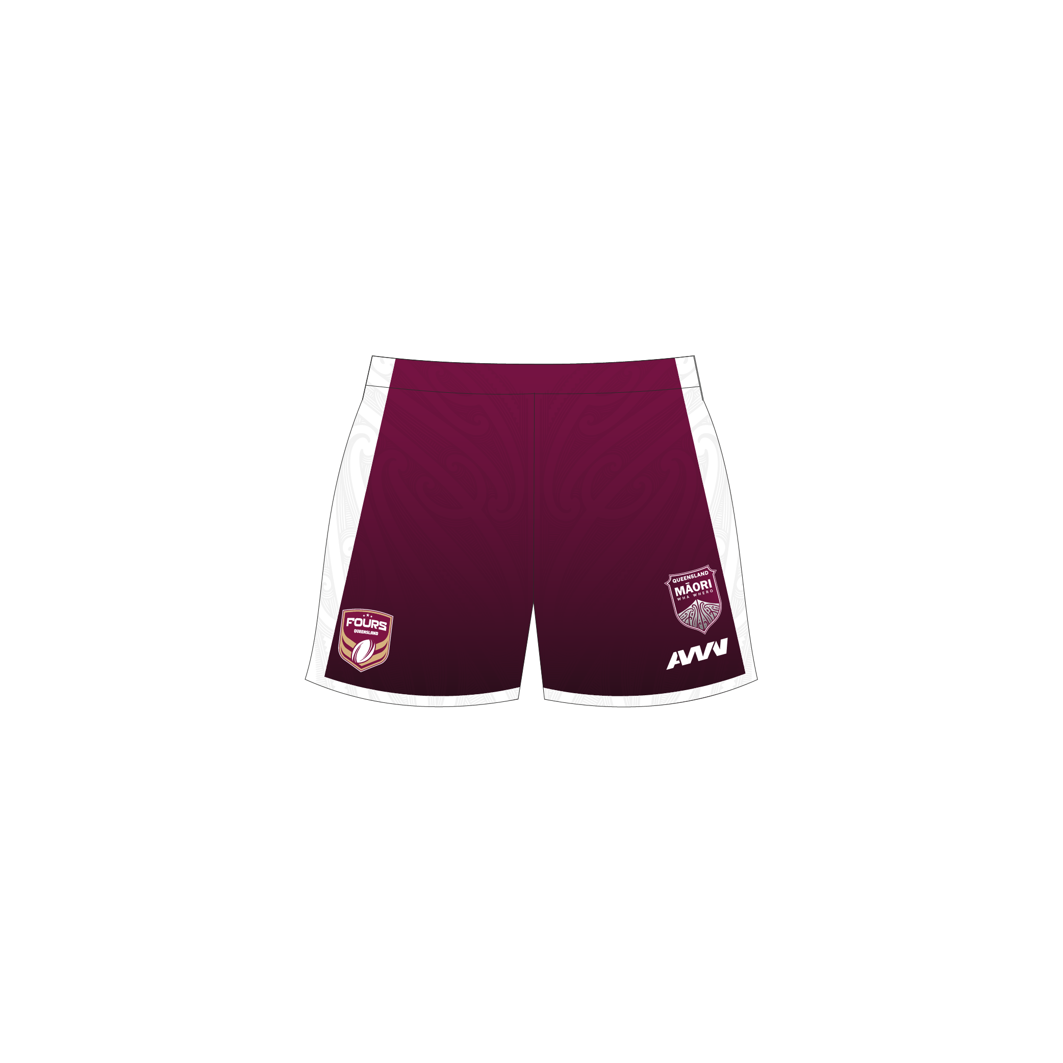QLD Māori Whero Playing Shorts – Fours Touch Football - Australia